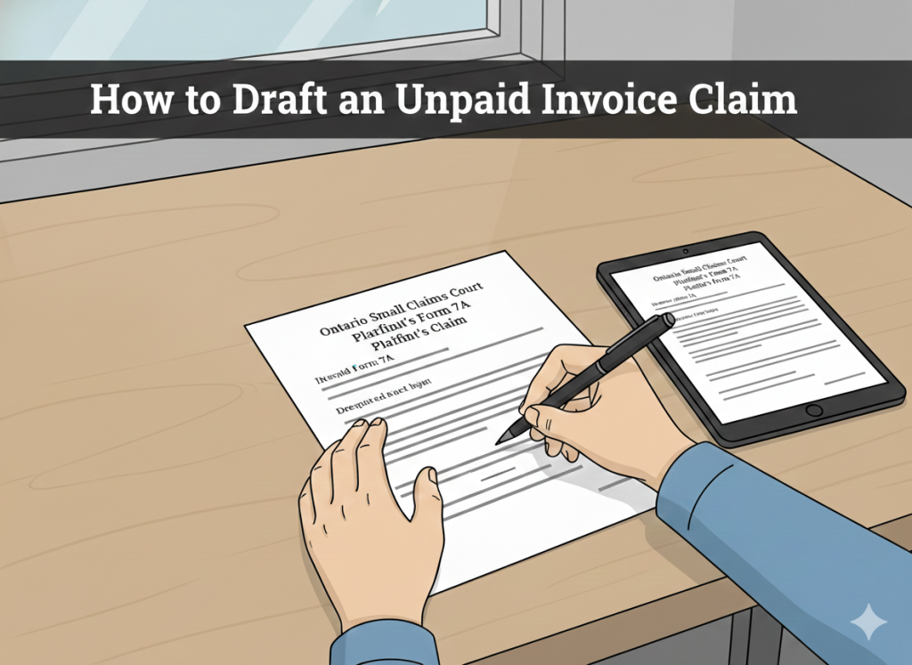 - How to Draft an Unpaid Invoice Claim in Ontario Small Claims Court ...