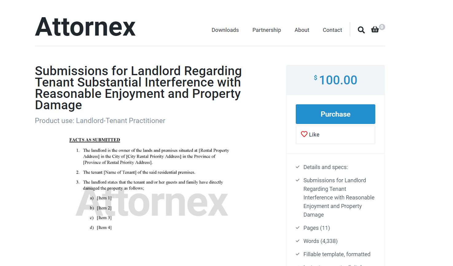 Submissions for Landlord Regarding Tenant Substantial Interference with ...