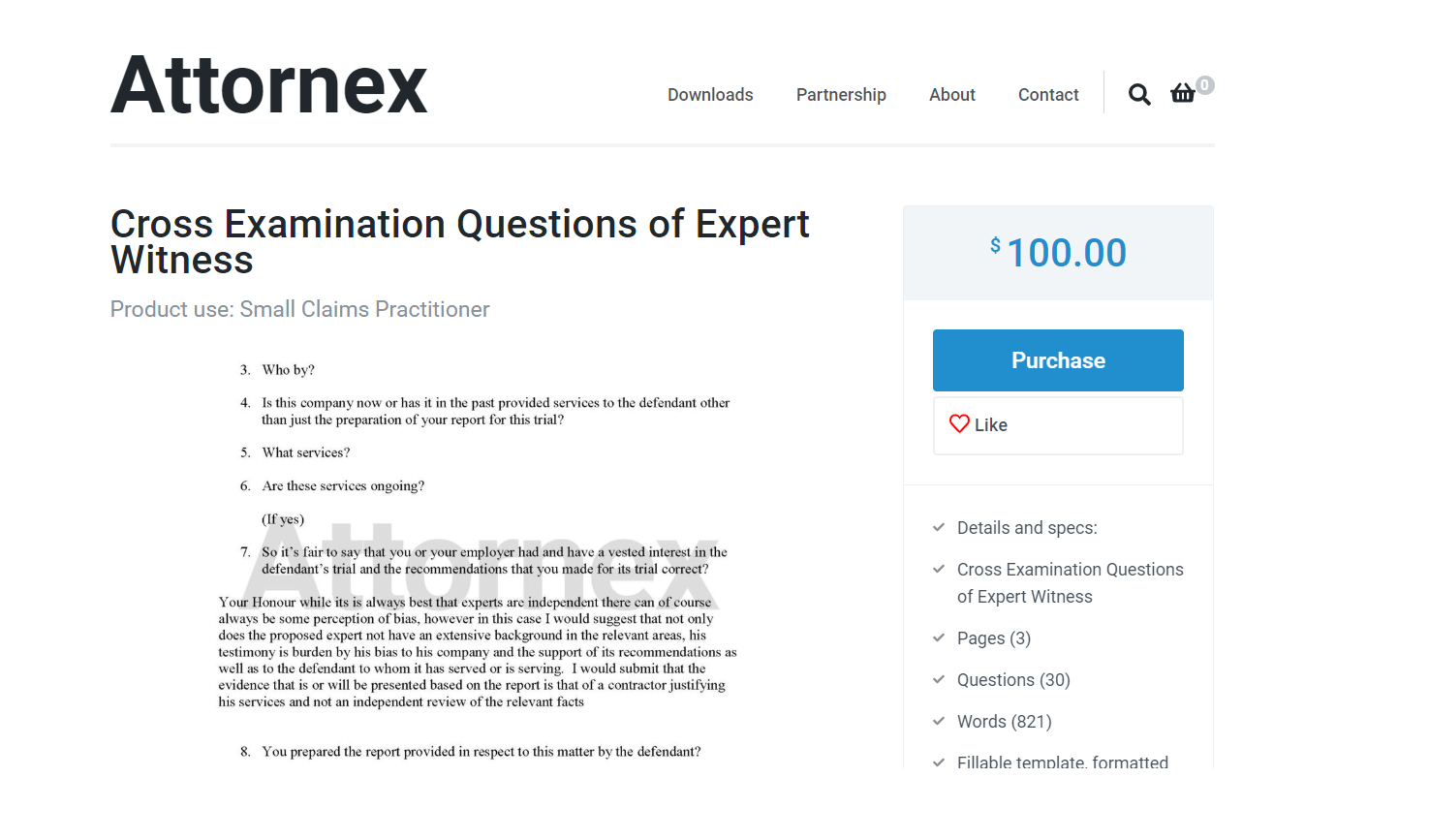 Cross Examination Questions of Expert Witness - Attornex