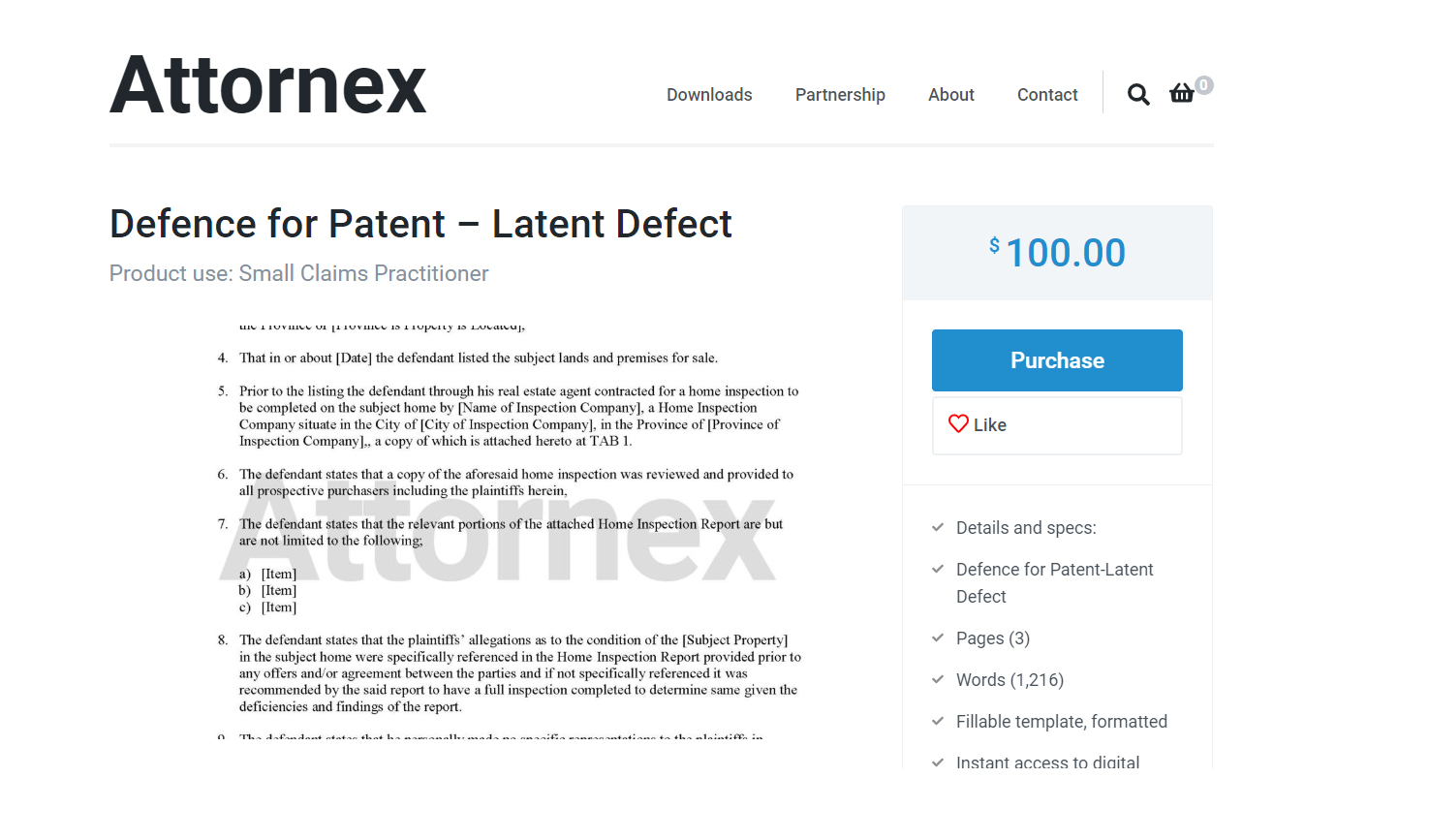 Defence for Patent - Latent Defect - Attornex