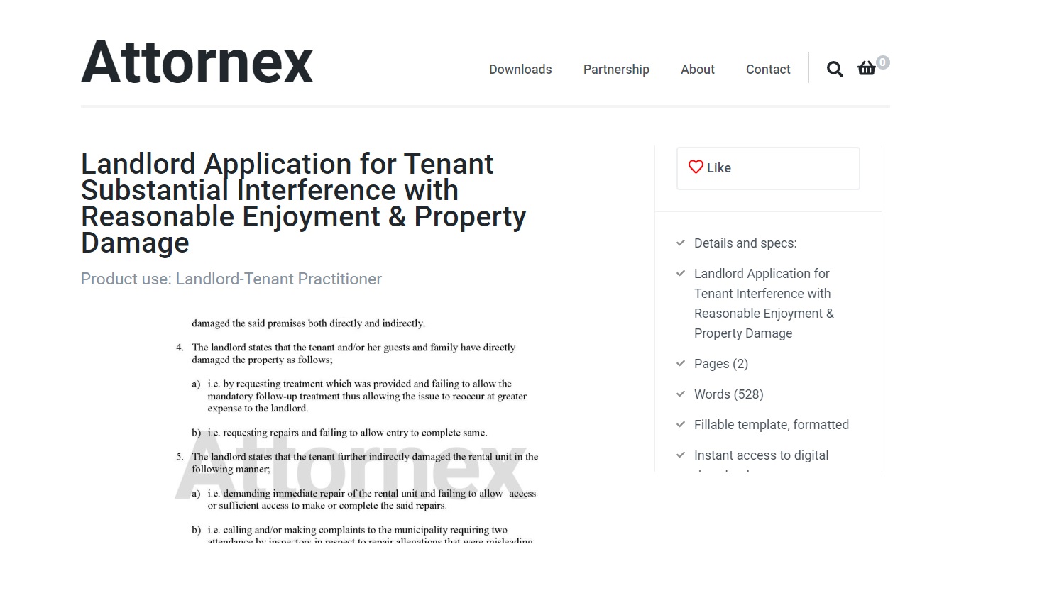 Landlord Application for Tenant Substantial Interference with ...