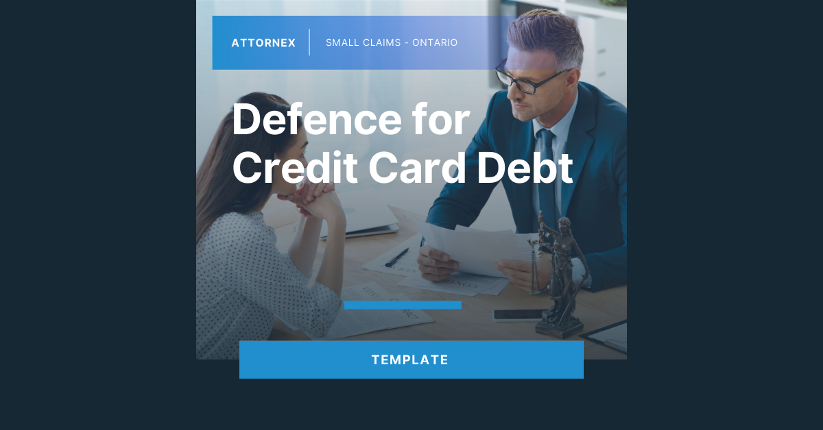 Defence for Credit Card Debt - Attornex