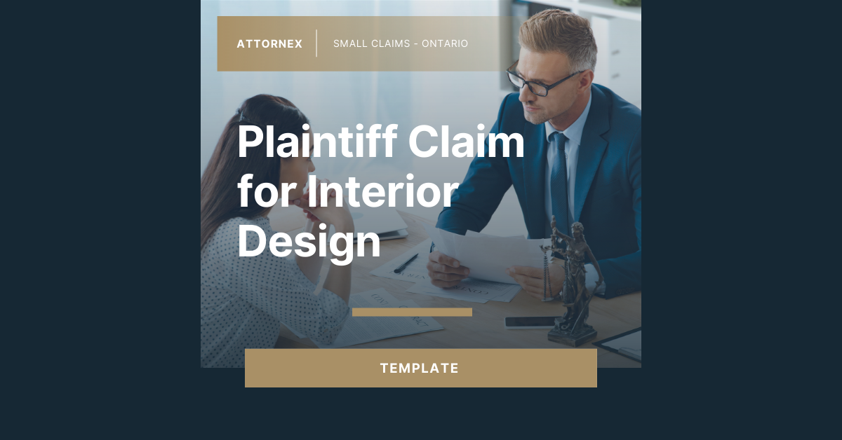 Plaintiff Claim for Interior Design - Attornex